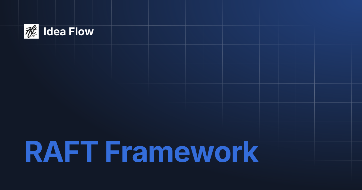 RAFT Framework | Idea Flow